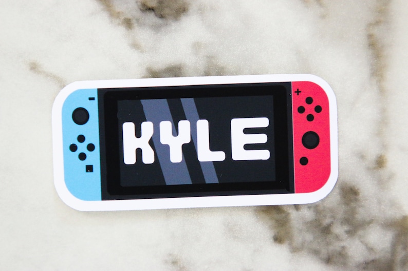Custom Name Nintendo Switch Sticker Nintendo Switch Sticker - Etsy