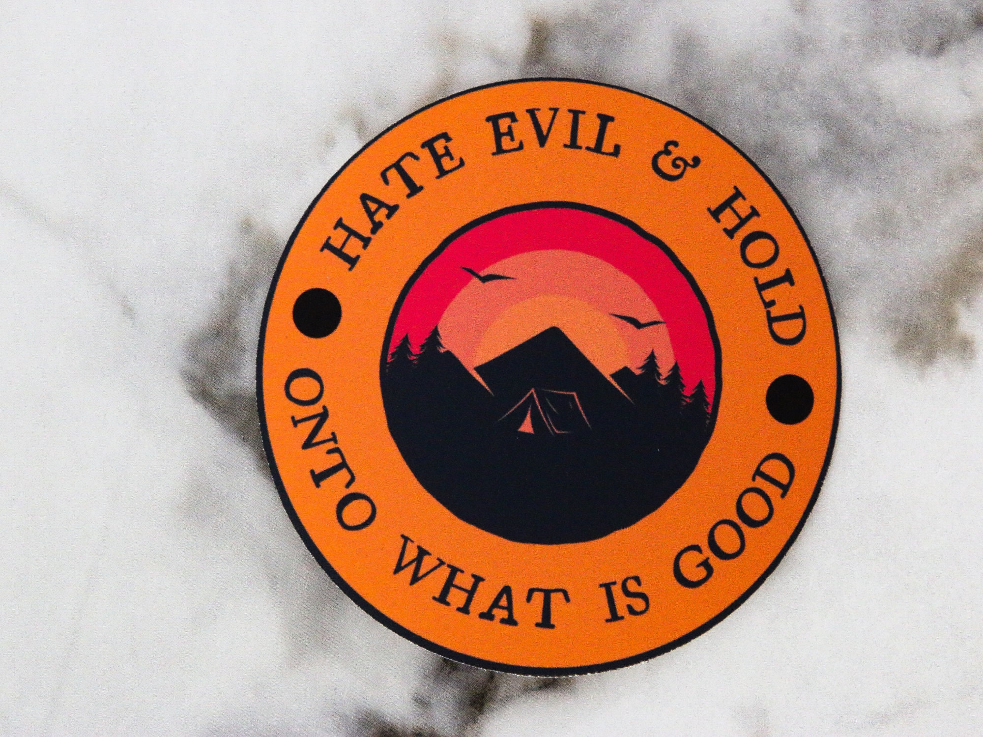 Hate Evil and Hold Onto What is Good Sticker, Romans 12:9 Sticker ...