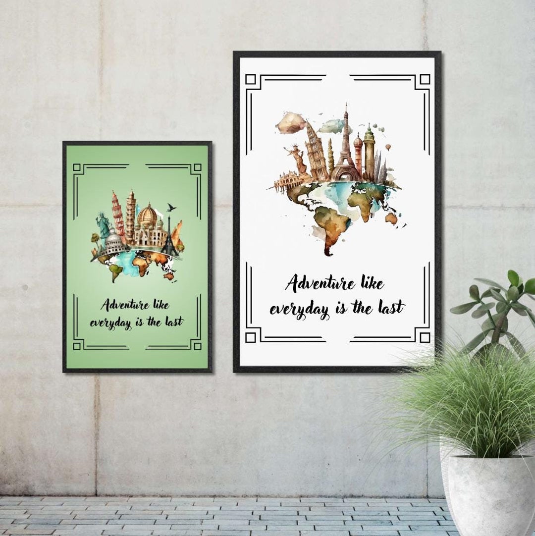 2 Adventure Instant Downloads - Travel Inspiration Aspiration ...