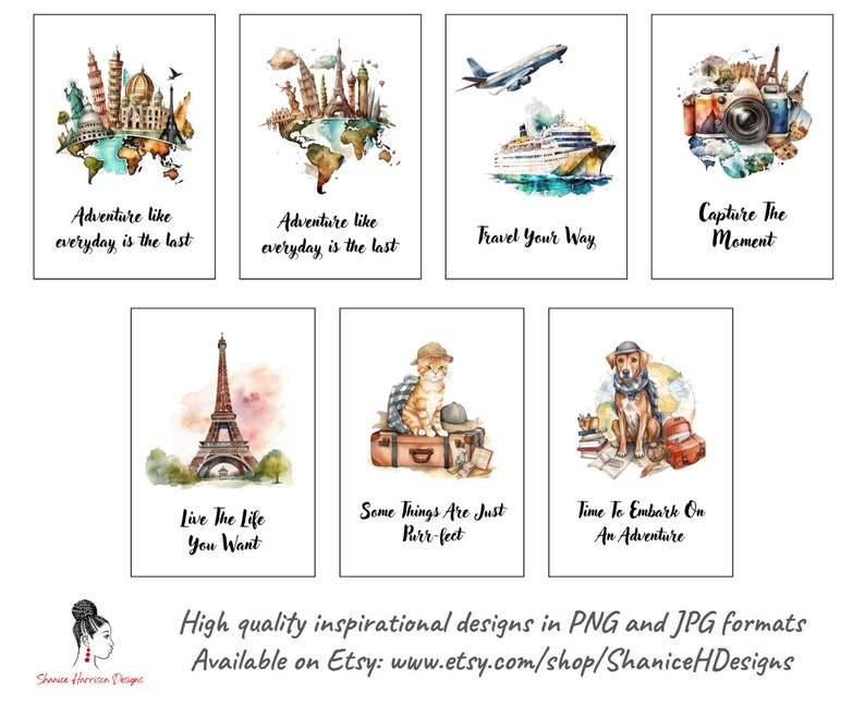 2 Adventure Instant Downloads Travel Inspiration Aspiration Affirmation ...