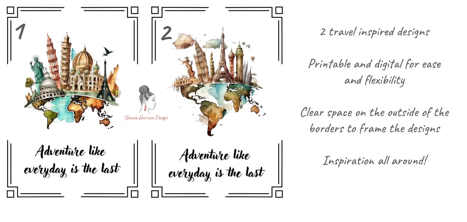 2 Adventure Instant Downloads - Travel Inspiration Aspiration ...