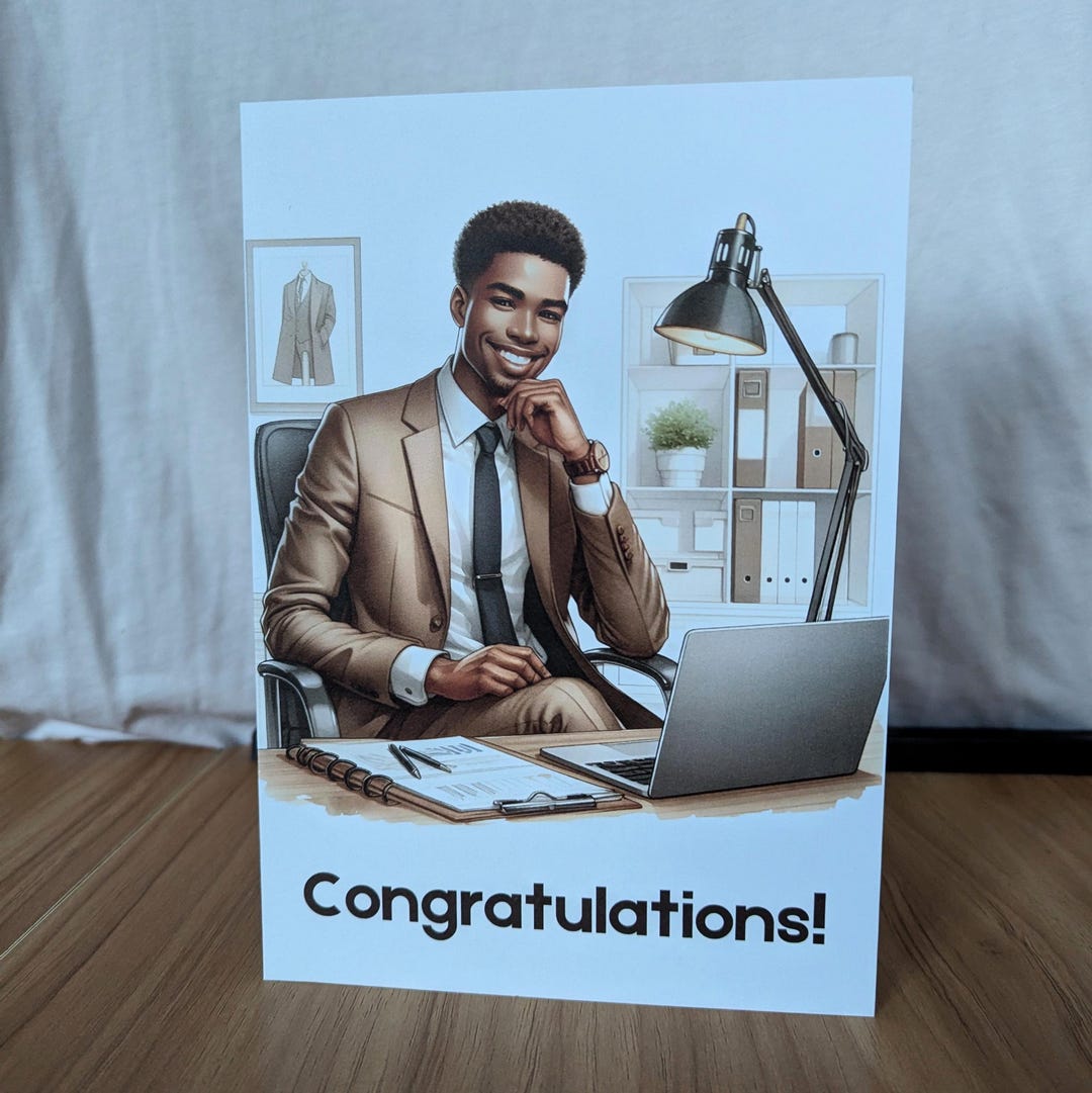 Happy Birthday for Men Congratulation Black Greeting Cards Christmas ...