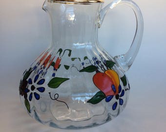 Hand painted pitcher | Etsy