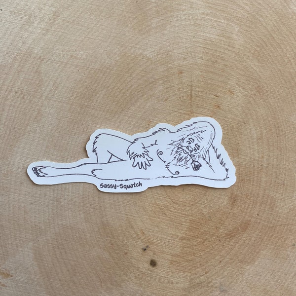 Sassy the Sasquatch Sticker - Etsy