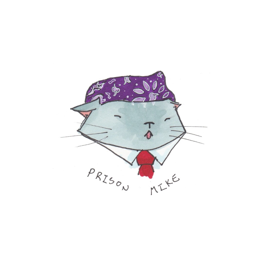 The Office Cats Sticker Handmade Traditionally Hand Drawn | Etsy