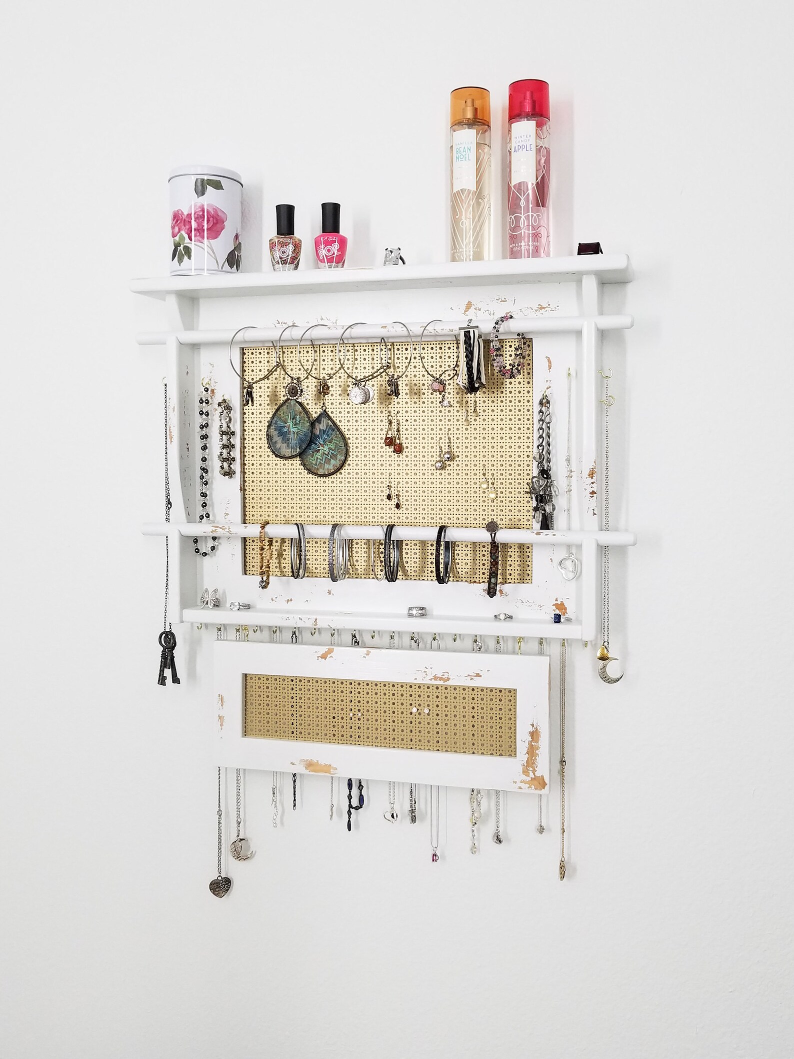 Jewelry Organizer Wall Mounted Jewelry Holder Jewelry - Etsy