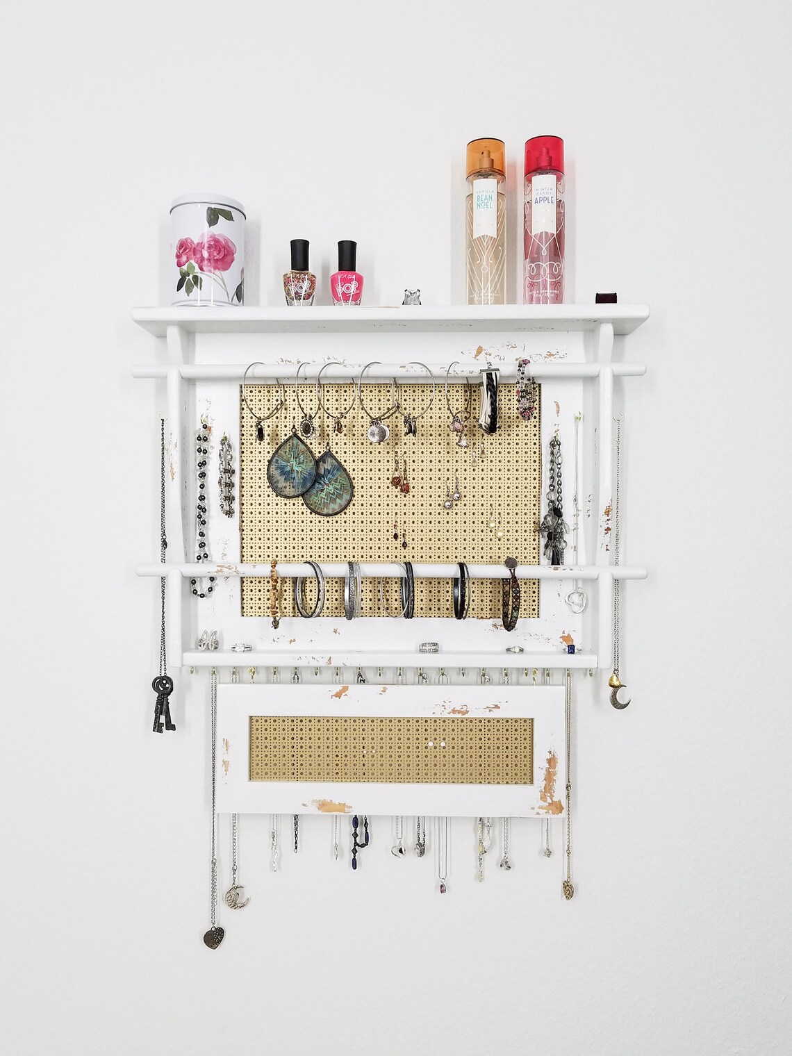 Jewelry Organizer Wall Mounted Jewelry Holder Jewelry - Etsy