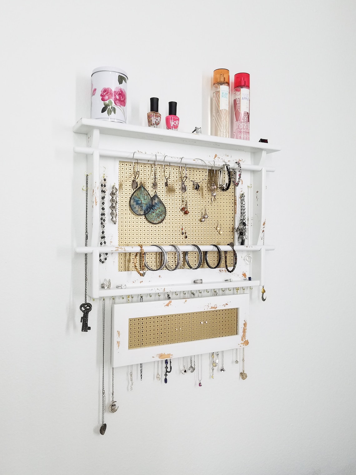 Jewelry Organizer Wall Mounted Jewelry Holder Jewelry - Etsy