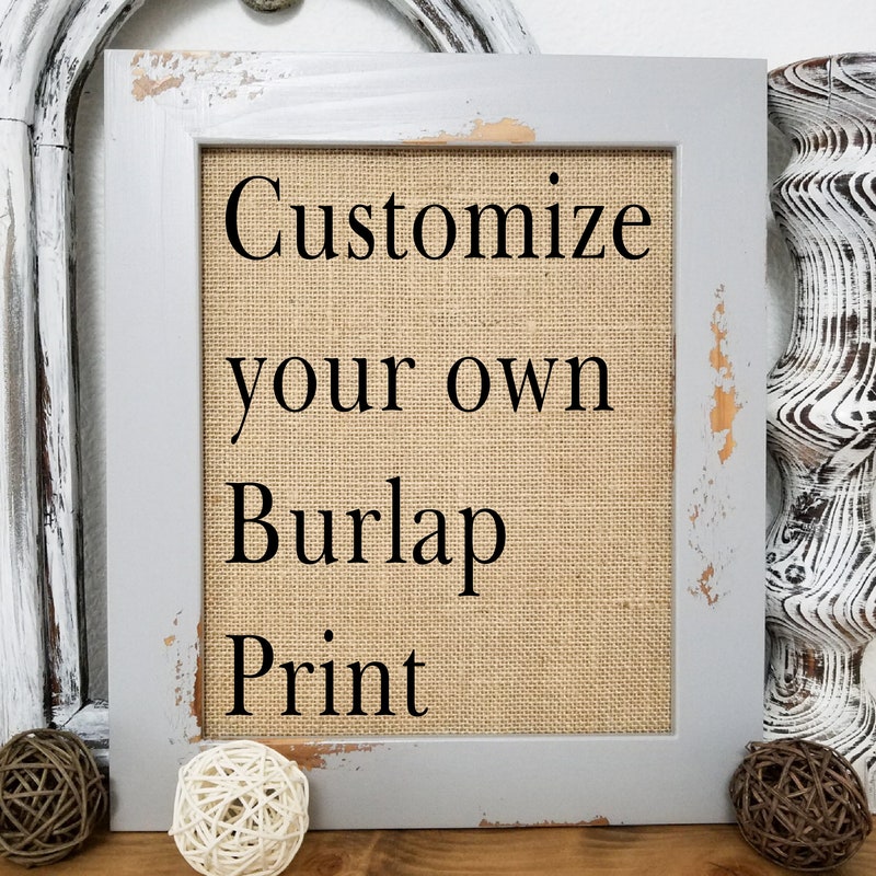 Printed Burlap - Etsy