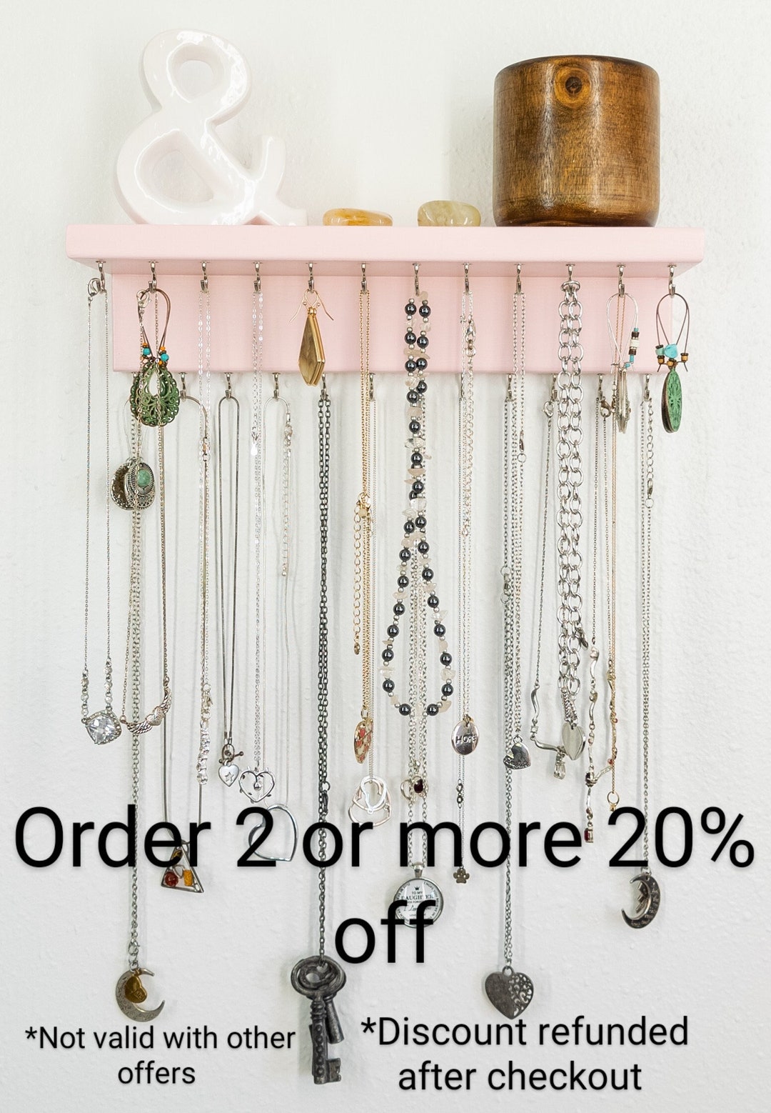 This Wall Jewelry Display Shows off Your Beautiful Collection Many ...