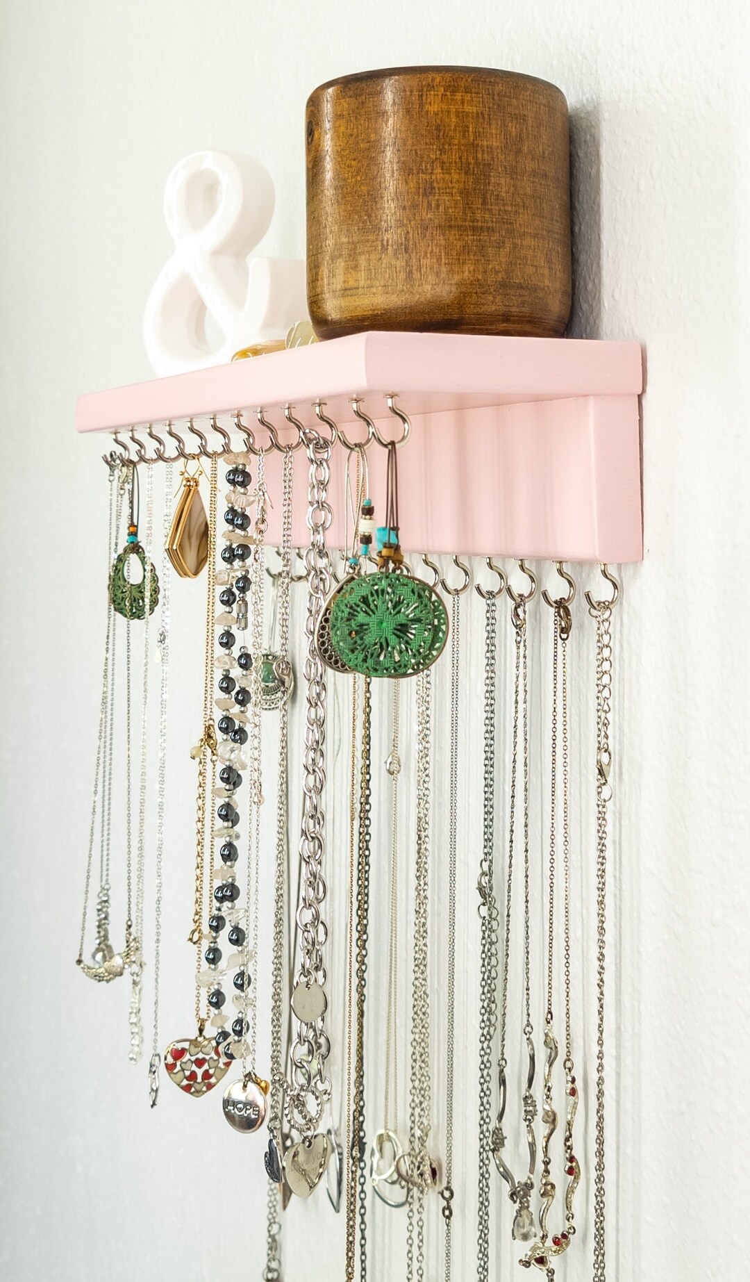 This Wall Jewelry Display Shows off Your Beautiful Collection - Etsy