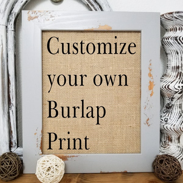 Burlap Wedding Print - Etsy