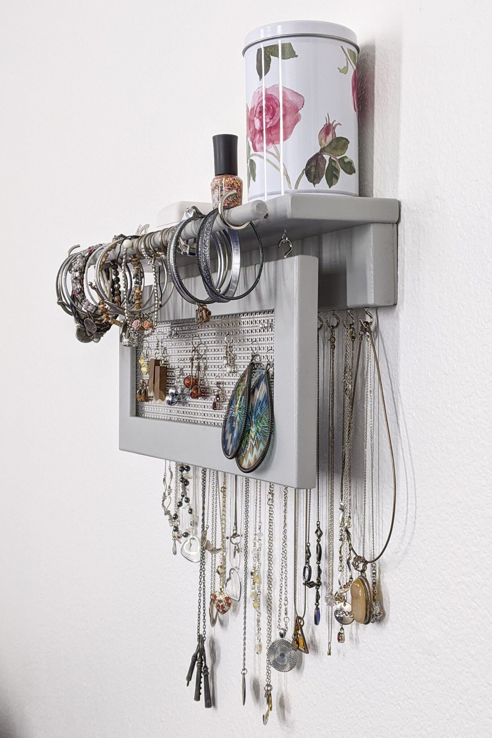 Jewelry Organizer Wall Mounted Jewelry Holder Jewelry - Etsy