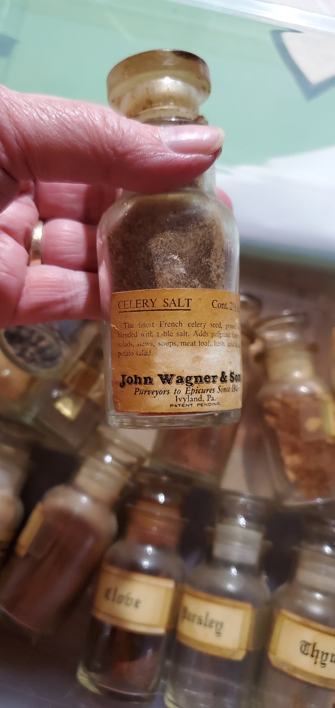 Vintage Glass Spice Bottles John Wagner & Sons - Etsy