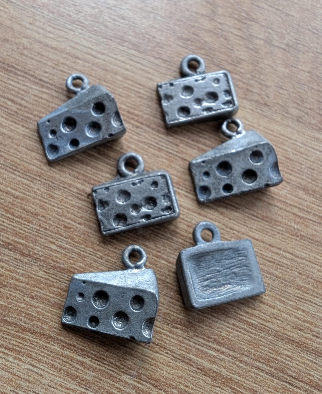 Vintage Pewter Cheese Chunk Slice Charms Made in the USA 10 - Etsy
