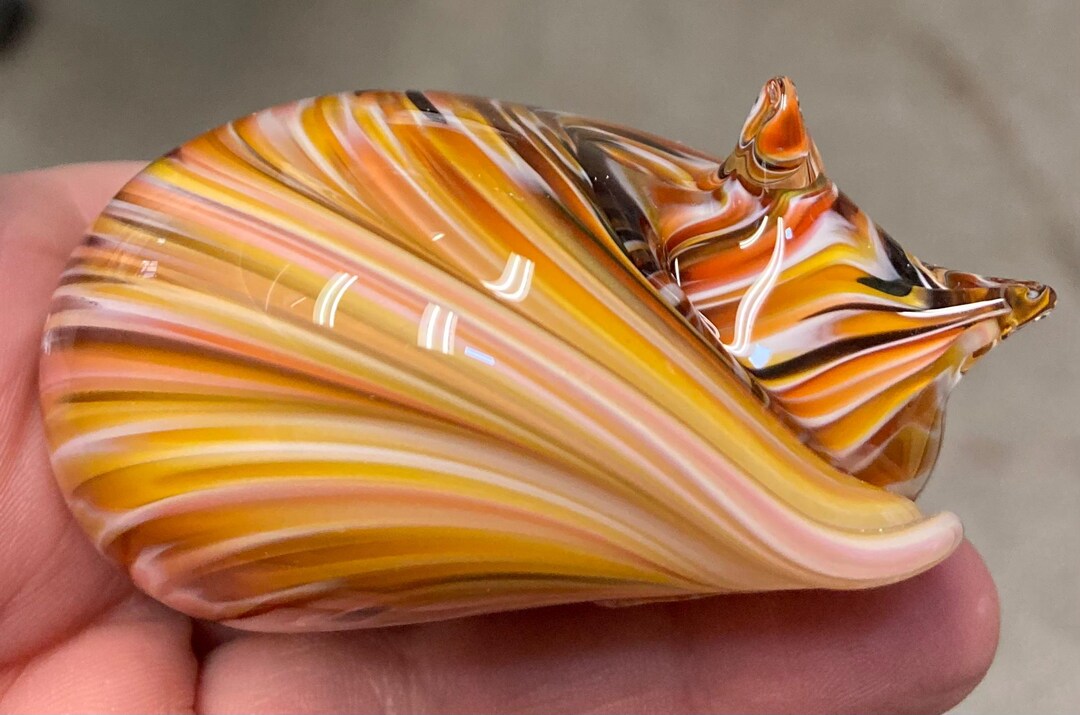 Tortoiseshell Cat, Glass Sculpture, - Etsy