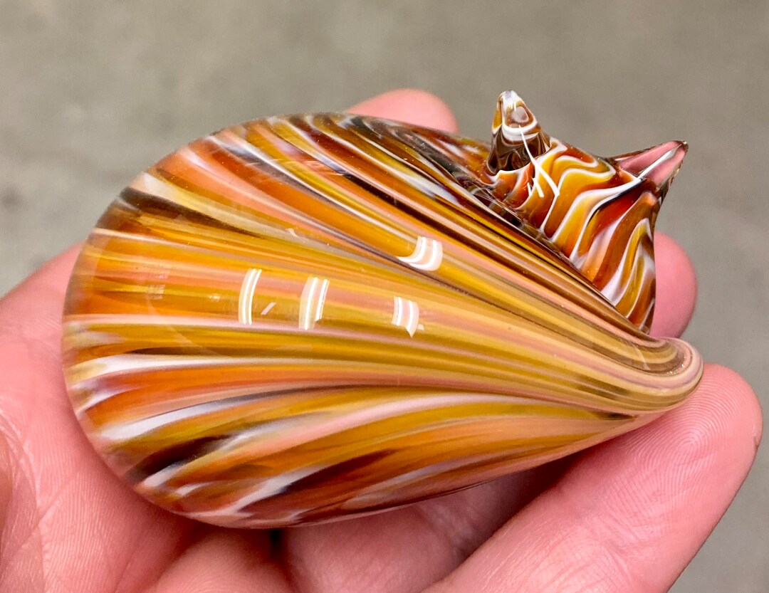 Tortoiseshell Cat Glass Sculpture - Etsy