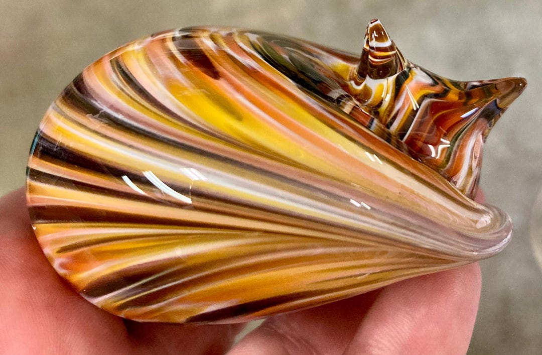 Tortoiseshell Cat, Glass Sculpture, - Etsy