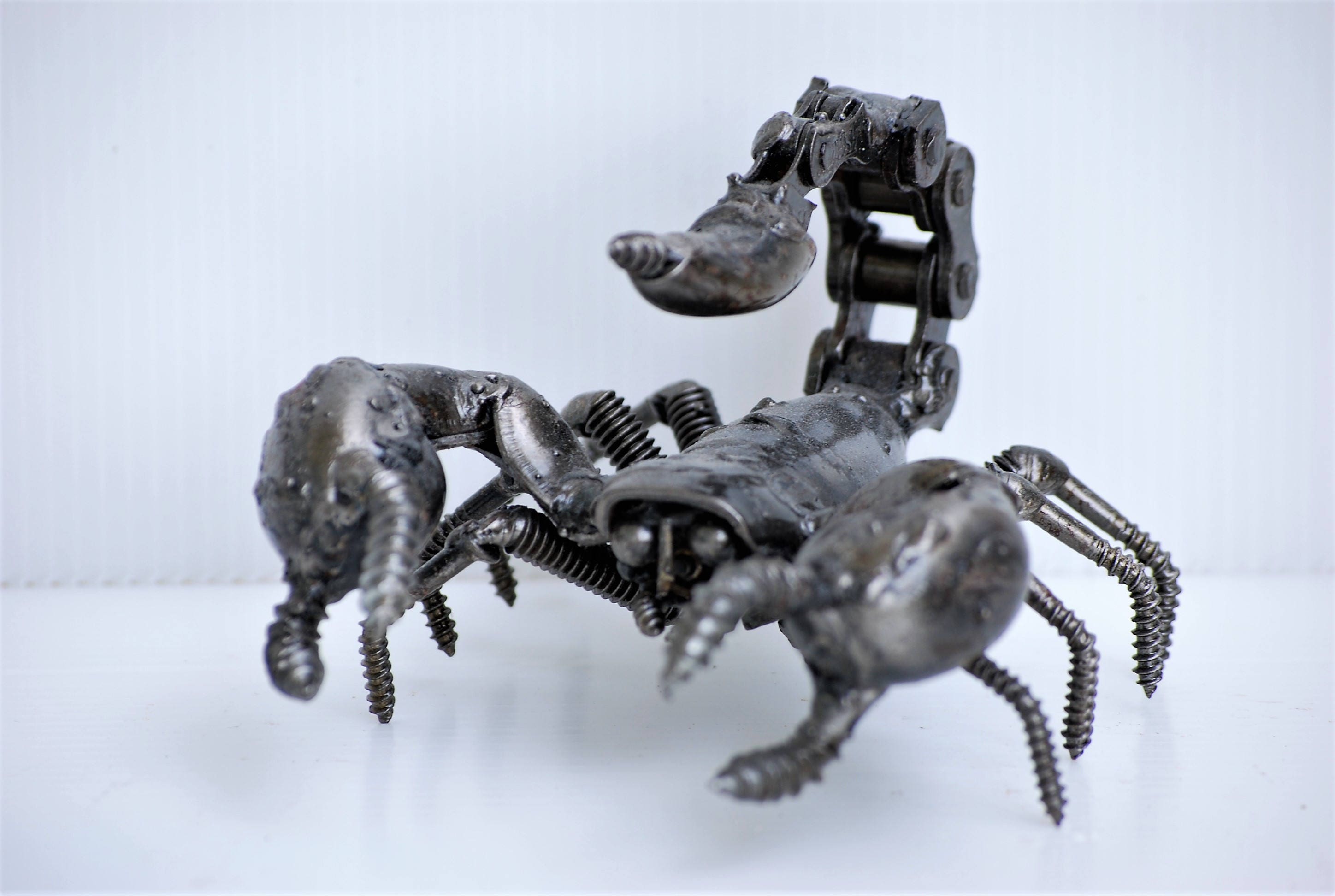 Scorpion Scrap Metal Sculpture Model Recycled Handmade Art | Etsy