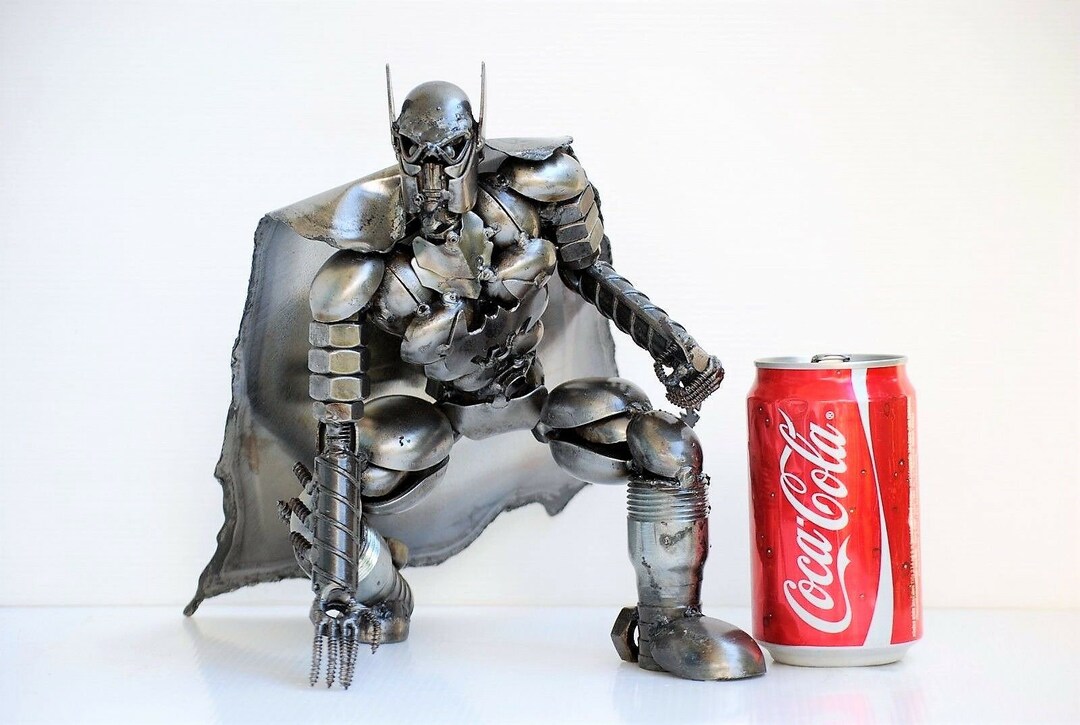 Batman Scrap Metal Sculpture Model, Handmade Art Gift for Anniversary ...