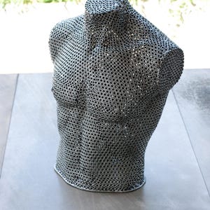 Man Torso small-56 Cm Highabstract Metal Sculpture Male Body Metal ...