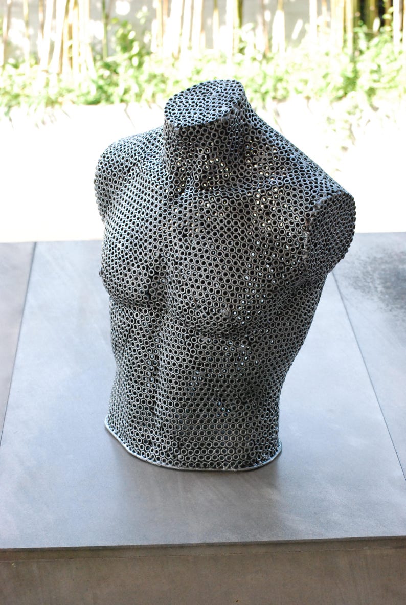 Man Torso small-56 Cm Highabstract Metal Sculpture Male Body - Etsy
