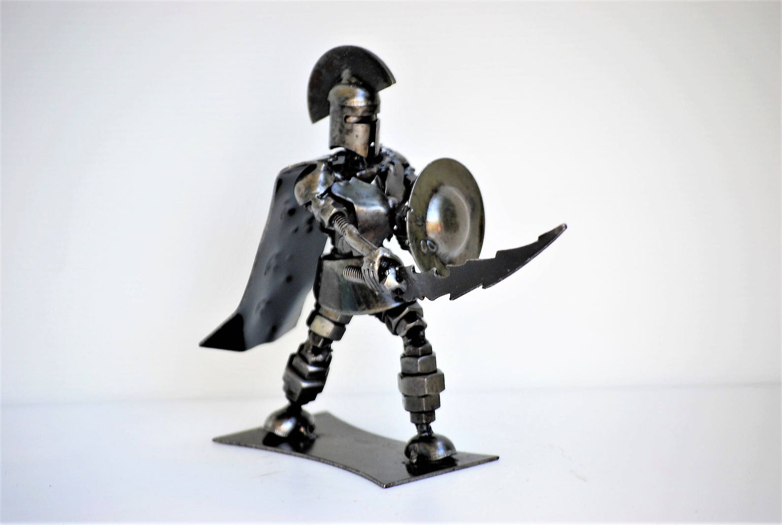 Spartan B Warrior Gladiator Scrap Metal Sculpture Perfect - Etsy