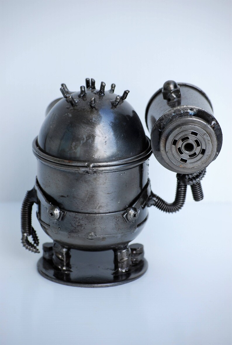 METAL SCULPTURE Mini robot big WEDDING Gift Ideas Unique | Etsy