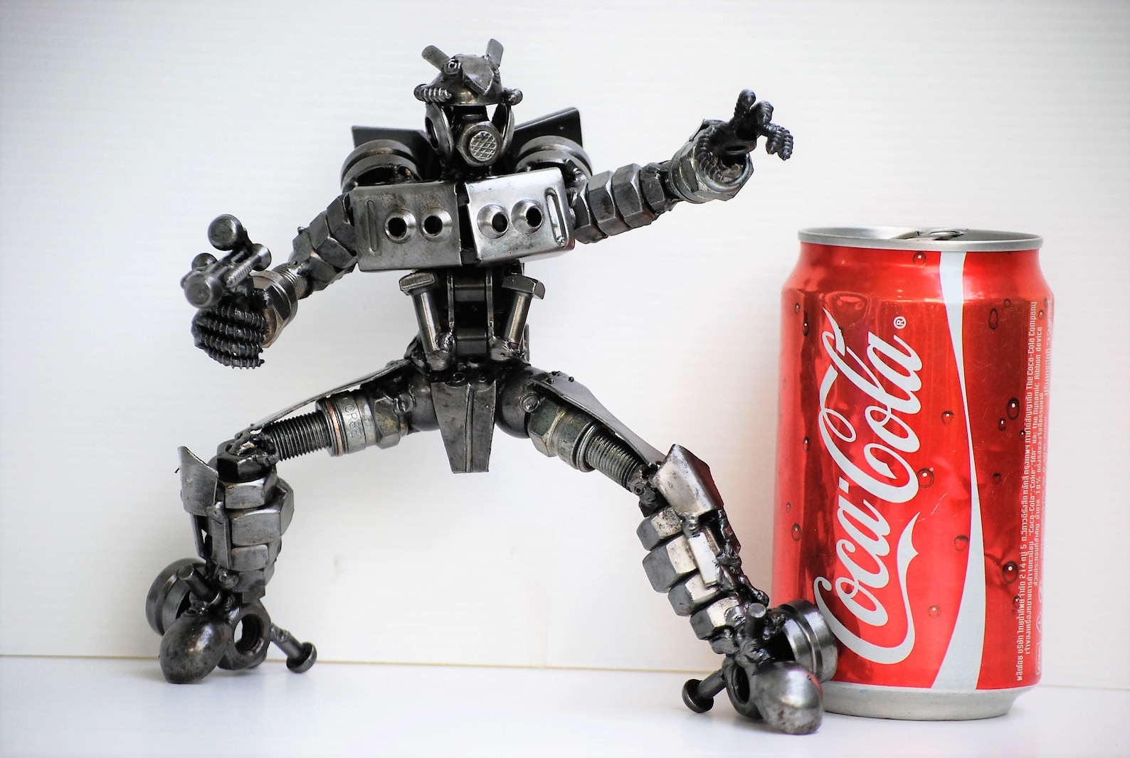 Bee Robot Small C Scrap Metal Sculpture Model Recycled | Etsy