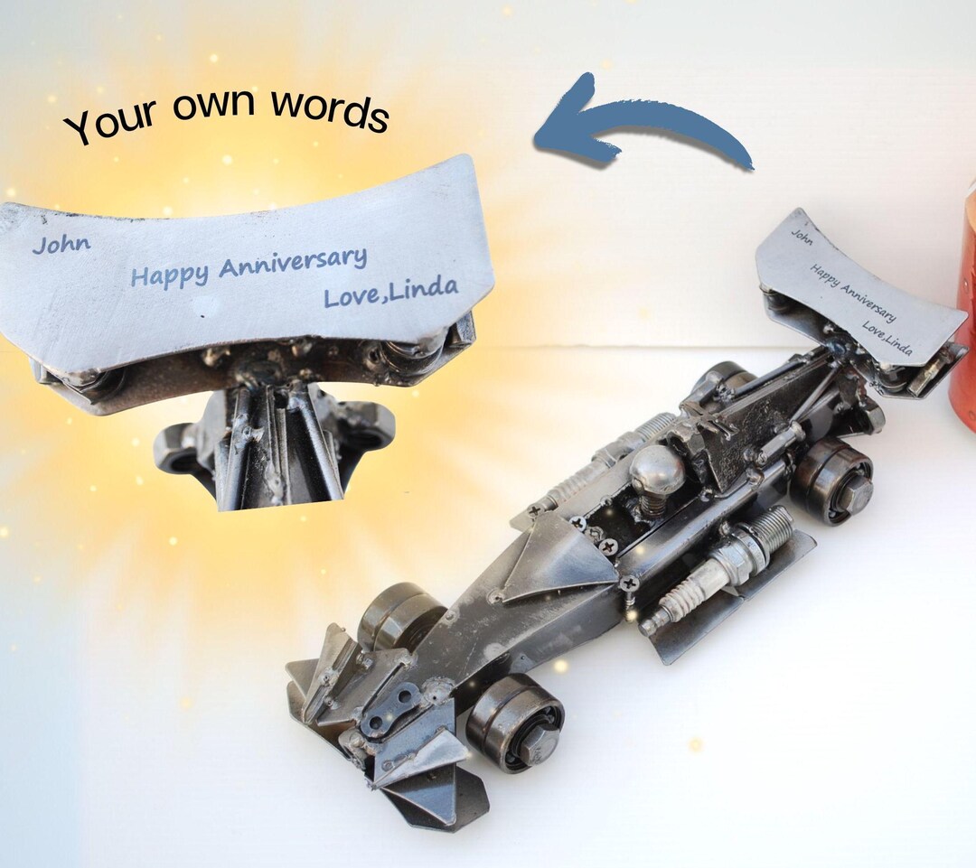 Personalized Gift, Laser Engraved Gift, Formula One F1 Scrap Metal ...