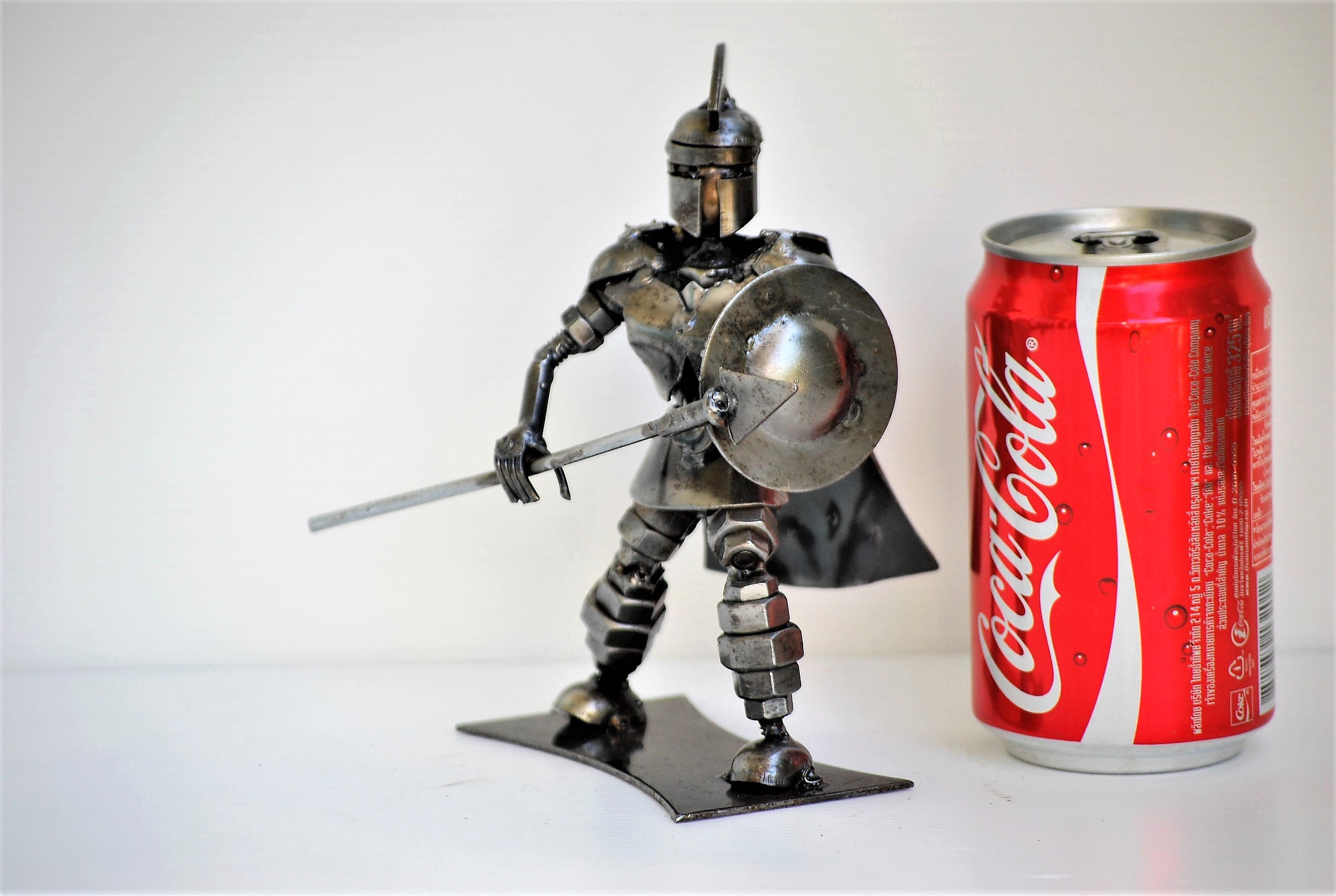 Spartan E Warrior Gladiator Scrap Metal Sculpture Model | Etsy