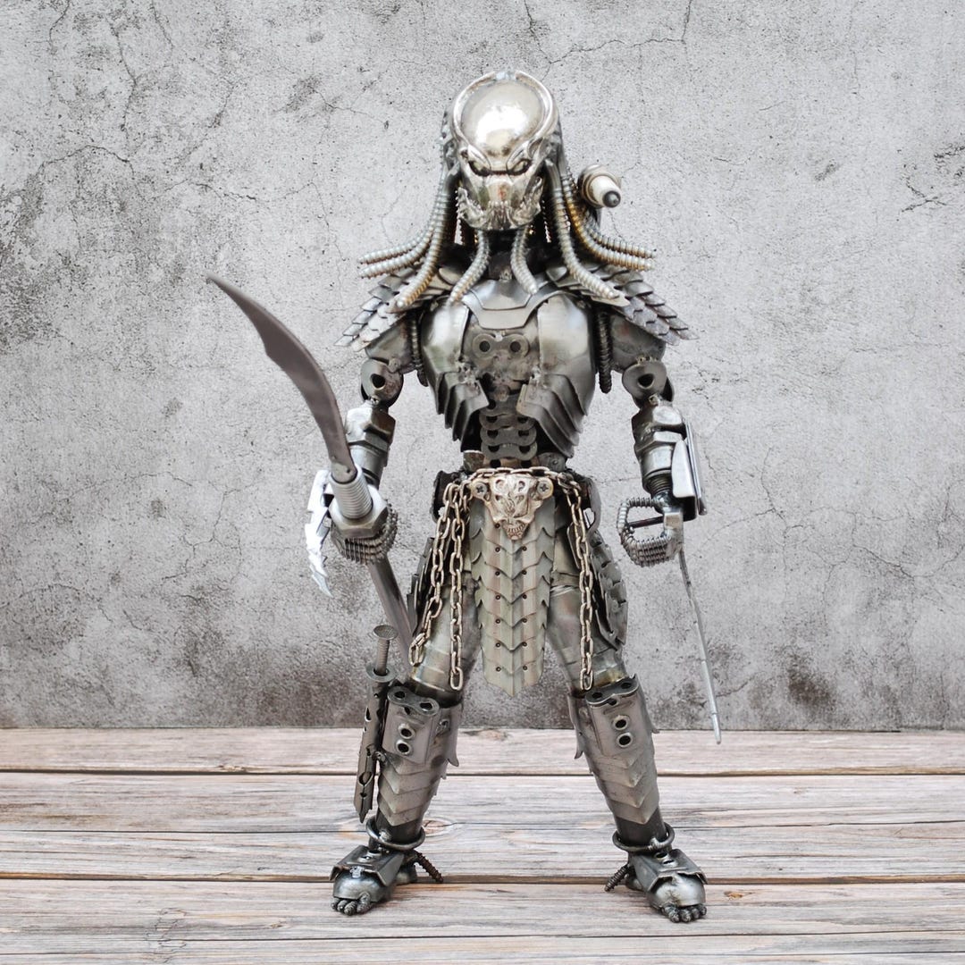 Handgemachte Predator Metall Statue, Industrie Dekor Vatertag Geschenk ...