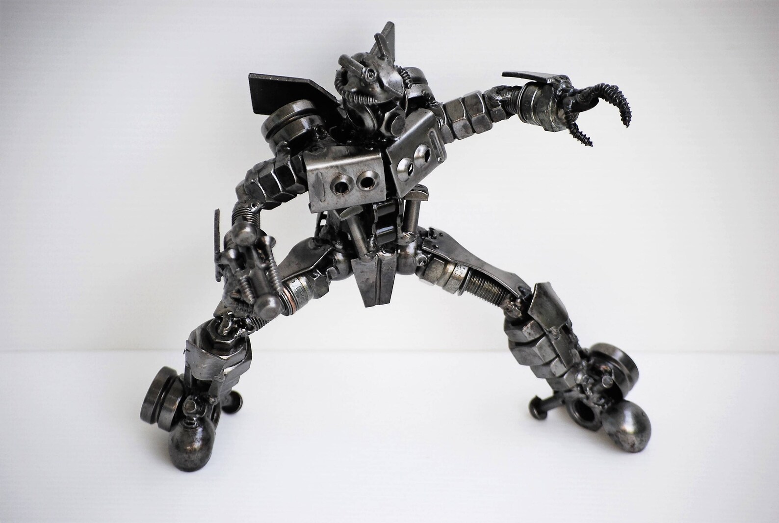 Bee Robot Small C Scrap Metal Sculpture Model Recycled | Etsy