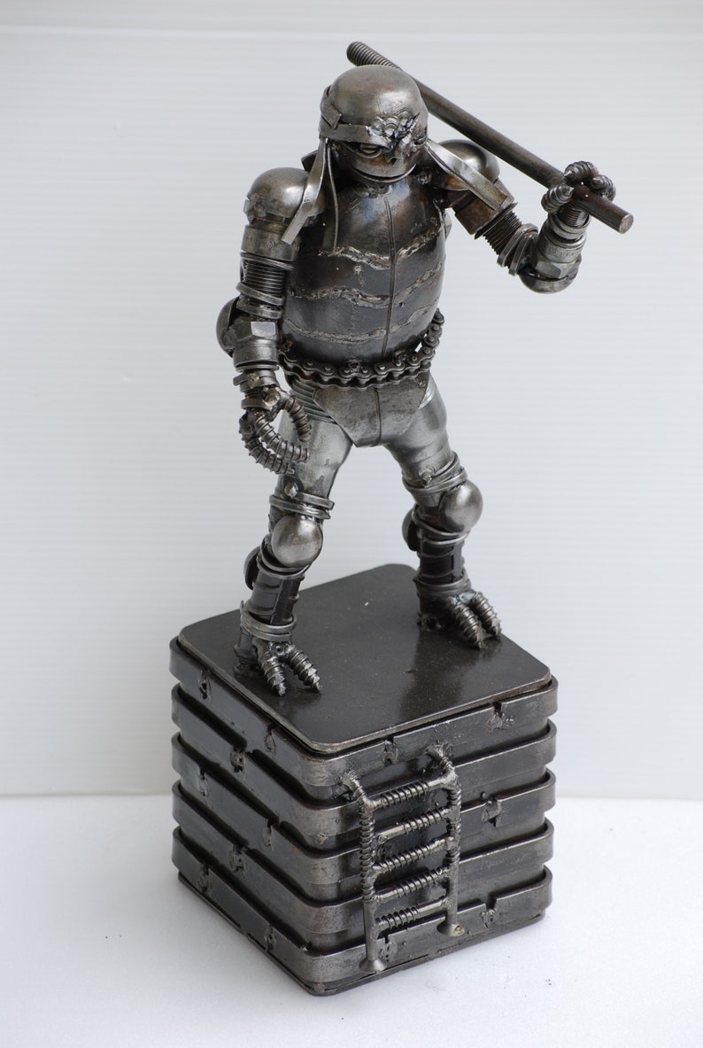 Turtle Boya Scrap Metal Sculpture Model Recycled Handmade - Etsy