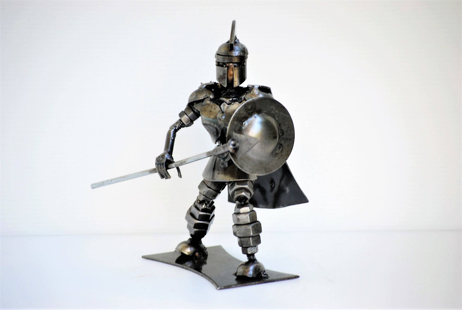 Spartan E Warrior Gladiator Scrap Metal Sculpture Model - Etsy