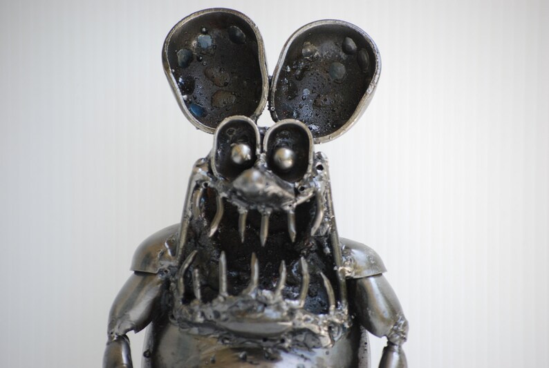 RAT Scrap Metal Sculpture Model Recycled Handmade Art Gift For | Etsy