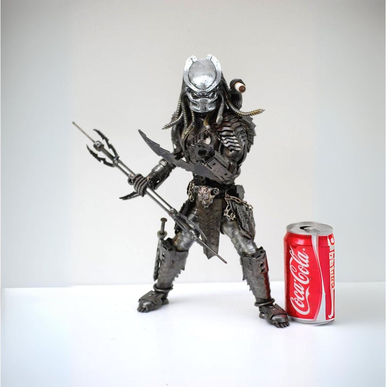 Scrap Metal Predator Sculpture, Handmade Recycled Steel Art, Unique ...