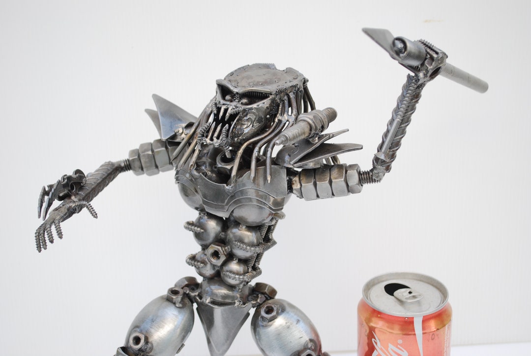 Predator Inspired Scrap Metal Sculpture, Gift for Anniversary, Gift for ...