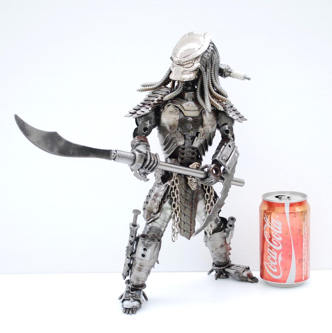 Scrap Metal Predator Sculpture, Handmade Recycled Steel Art, 6th ...