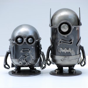 Metal Sculpture Mini Robot 5small Super Hero Metal Model - Etsy