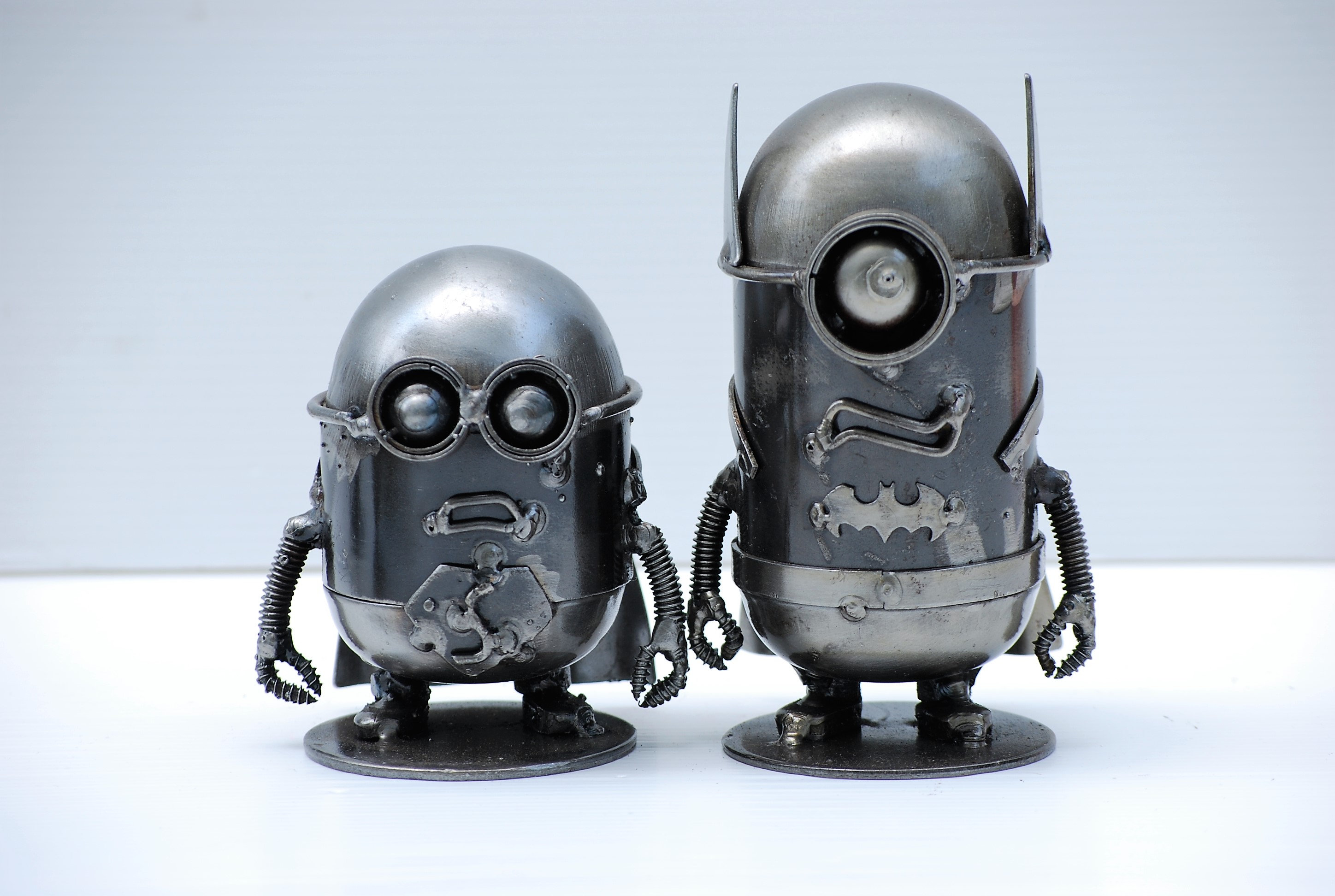 Metal Sculpture Mini robot 5small Super Hero metal model | Etsy