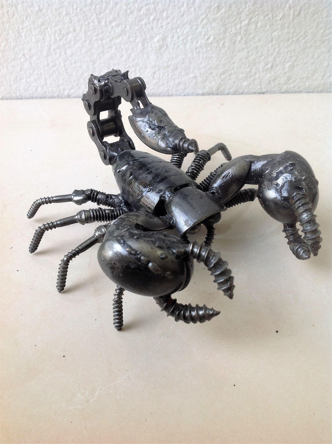 Scorpion Scrap Metal Sculpture Model Recycled Handmade Art - Etsy