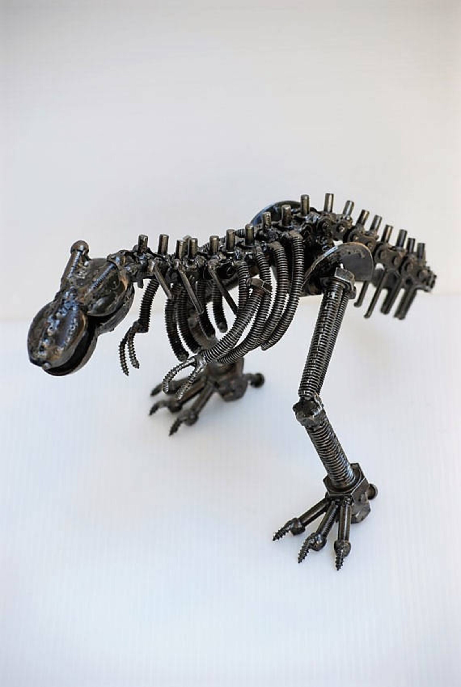 T-rex Scrap Metal Sculpture Model Recycled Handmade Art Gift - Etsy
