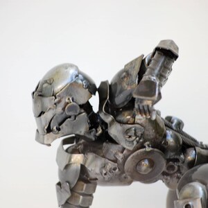 Iron Man Scrap Metal Sculpture Model, Recycled Handmade Art Gift for ...