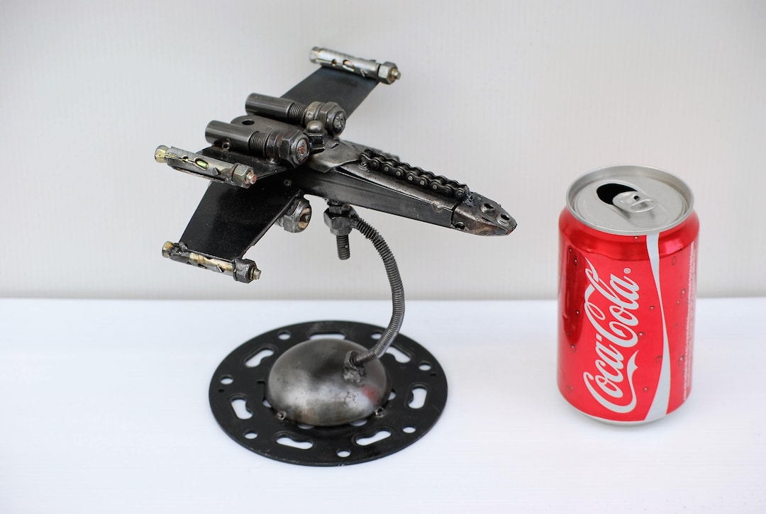 Spaceship Inspired Scrap Metal Sculpture , Cool Gift for Anniversary ...