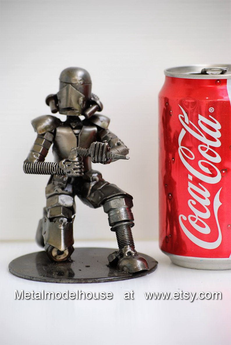 Trooper Soldier small a 2 Scrap Metal Sculpture Model | Etsy