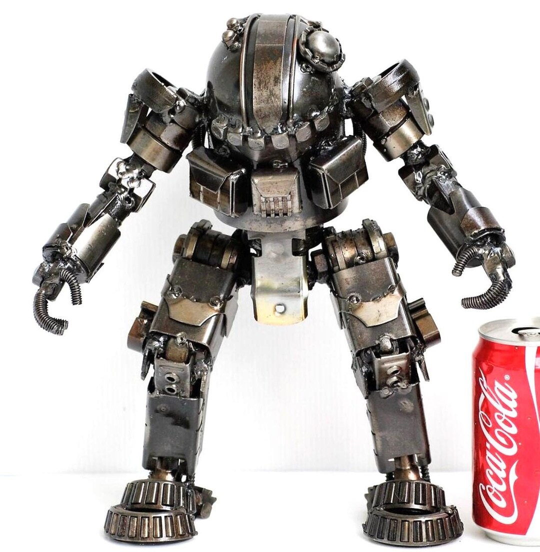 大きなロボットアクションフィギュアスクラップメタル彫刻すごいホームデコレーションアイテム記念日のギフトクールなクリスマスギフトクールな ...