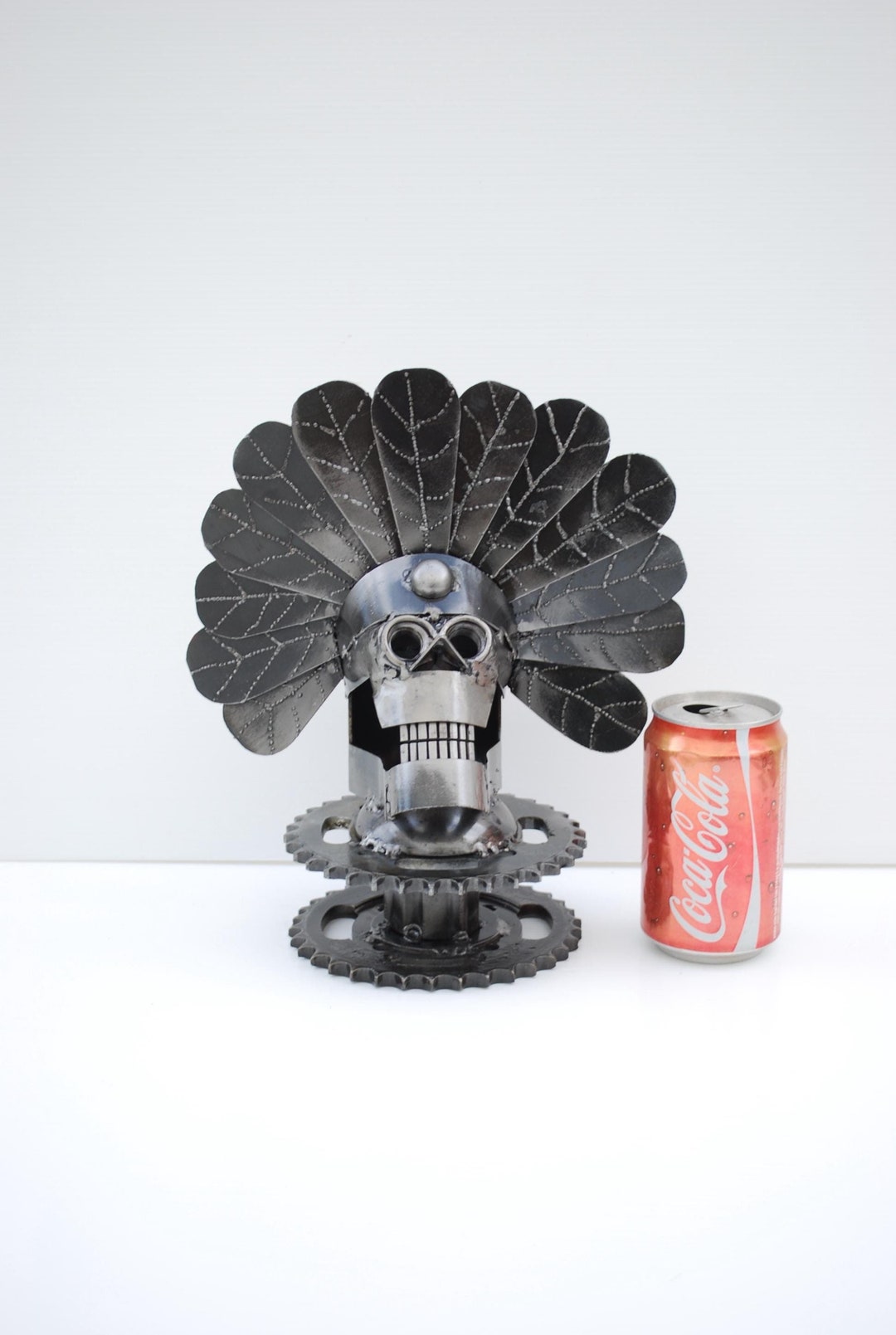 Skull (E) Scrap Metal Sculpture, Cool HALLOWEEN GIFTS, Unique Gift for ...