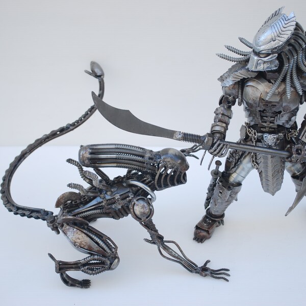 Predator Scrap Metal Sculpture - Etsy