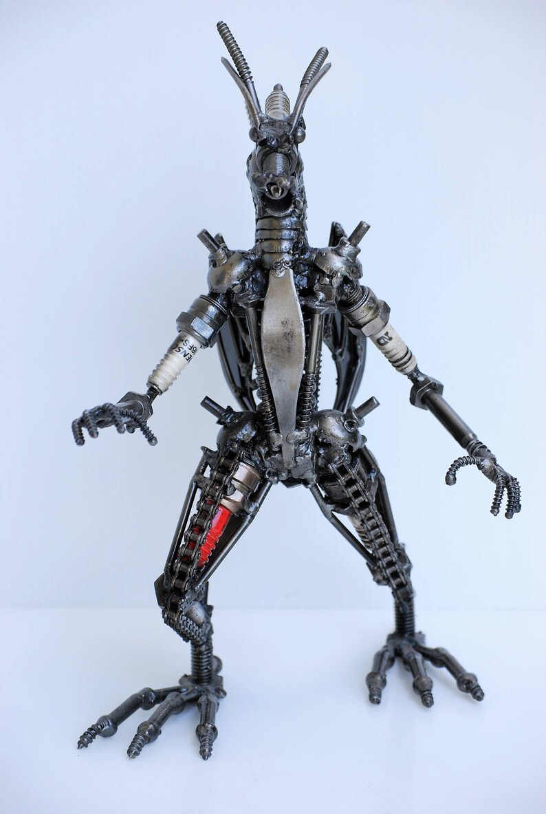 Dragon Scrap Metal Sculpture Model Recycled Gift For | Etsy